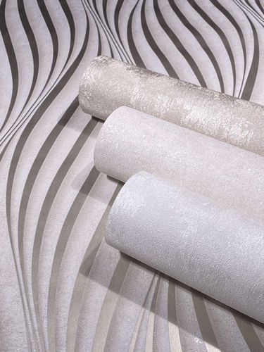Vliestapete 34259 Wellen Muster Grau Gold Marburg