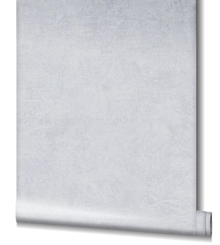 Vliestapete Putz Optik Uni Grau Silber Metallic 82376